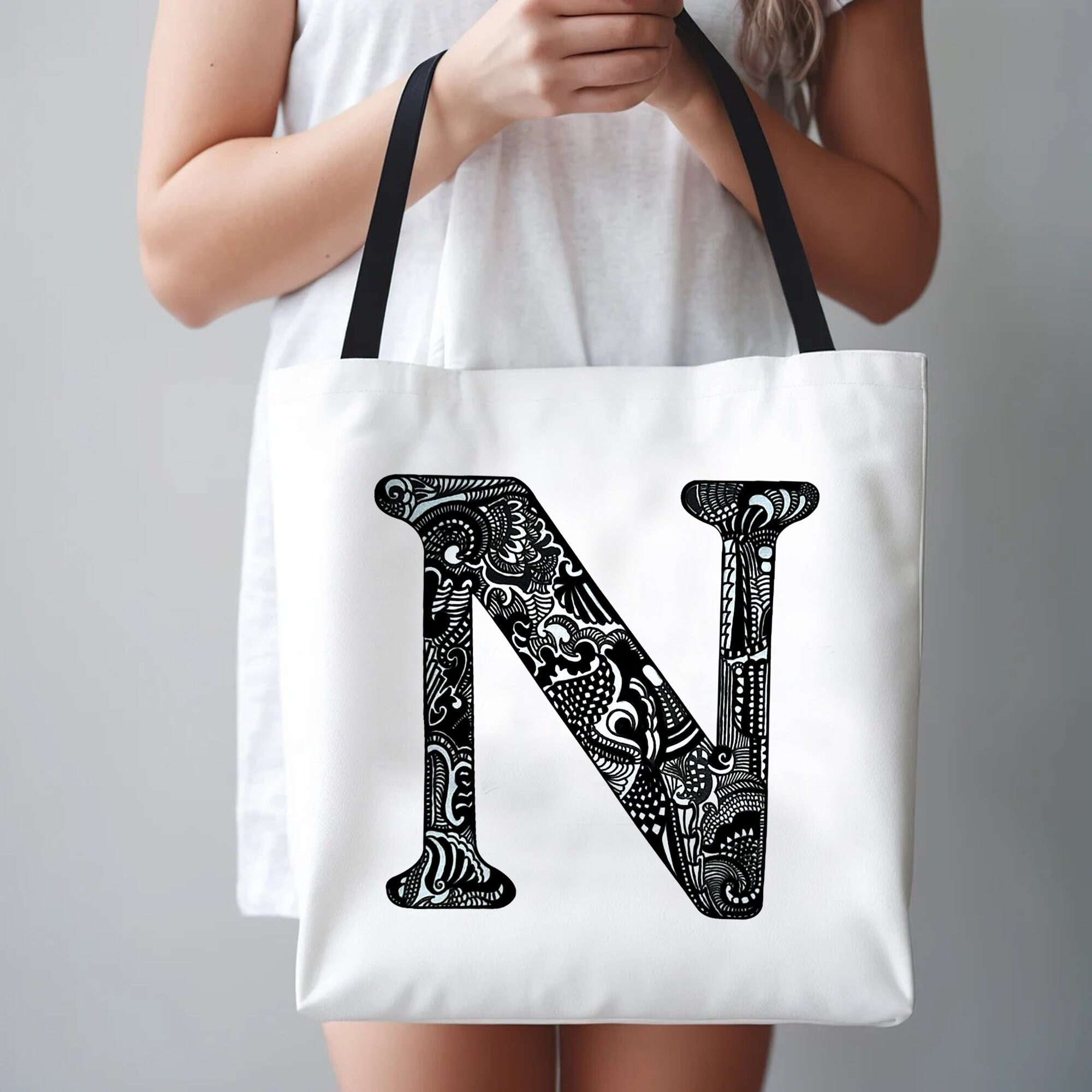 Hand Drawn Letter N for Design Element - Etsy