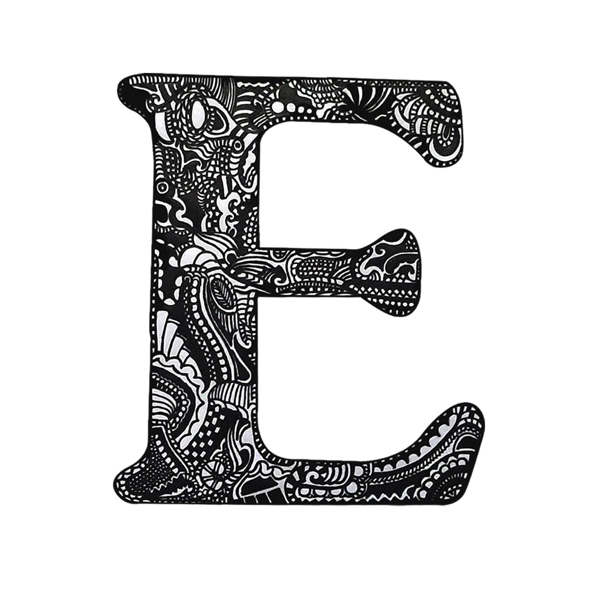 Hand Drawn Letter E for Design Element - Etsy