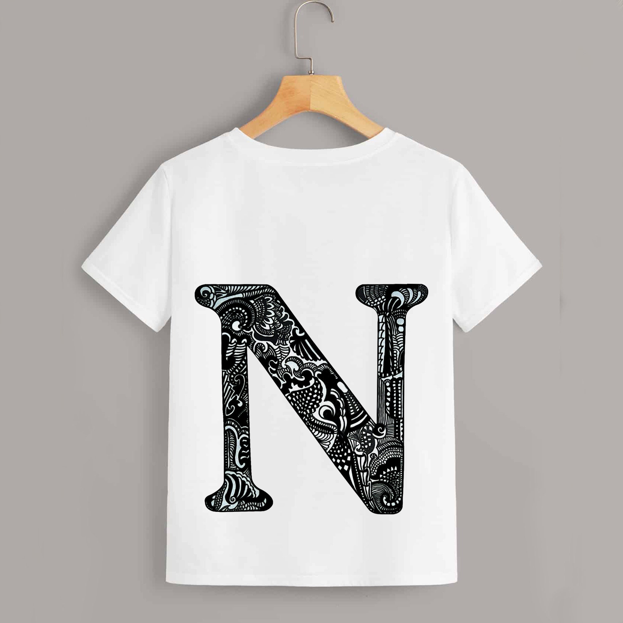 Hand Drawn Letter N for Design Element - Etsy
