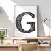 Hand Drawn Letter G for Design Element - Etsy