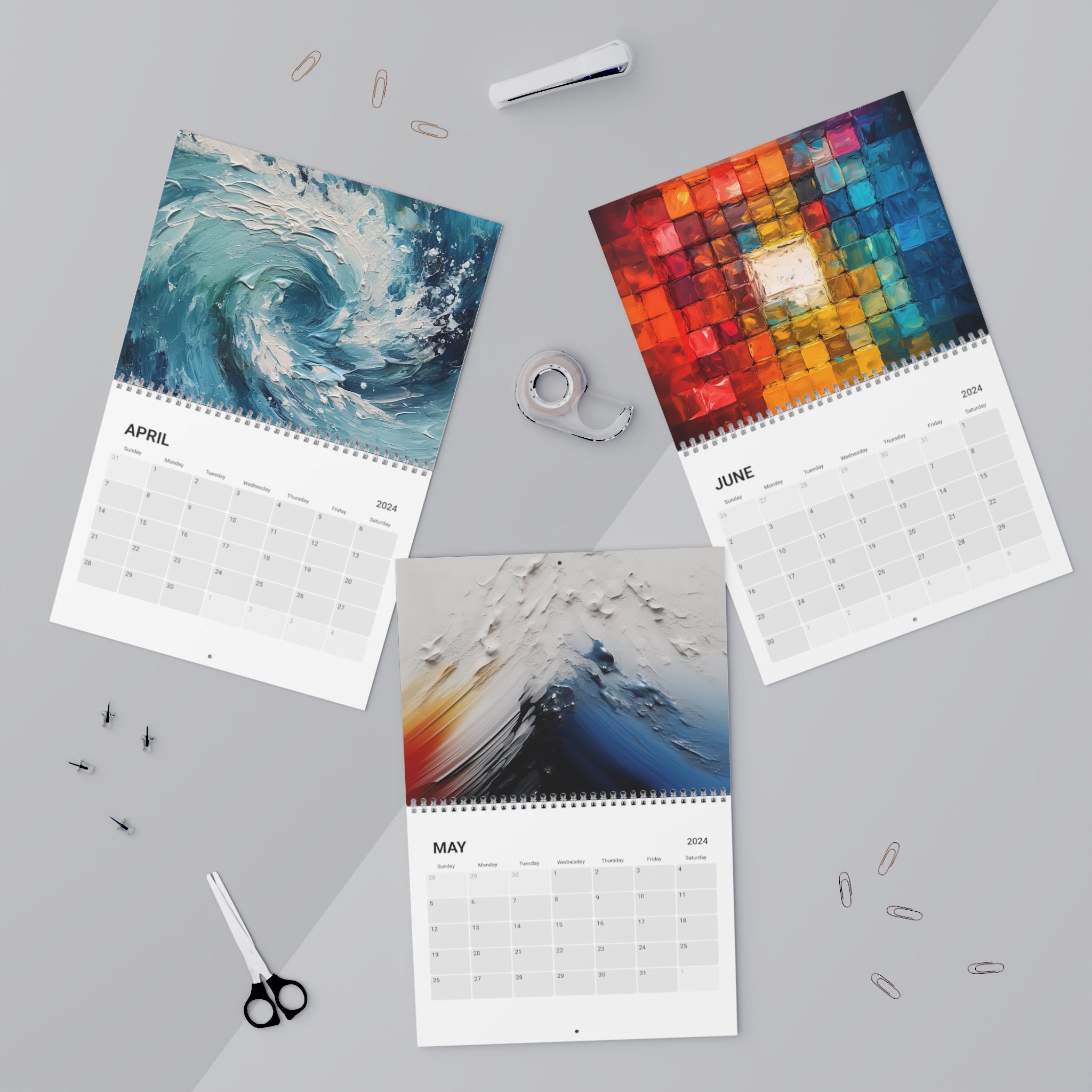 Paintings 2024 Wall Calendars | Various Art Pieces I've Made Over the ...