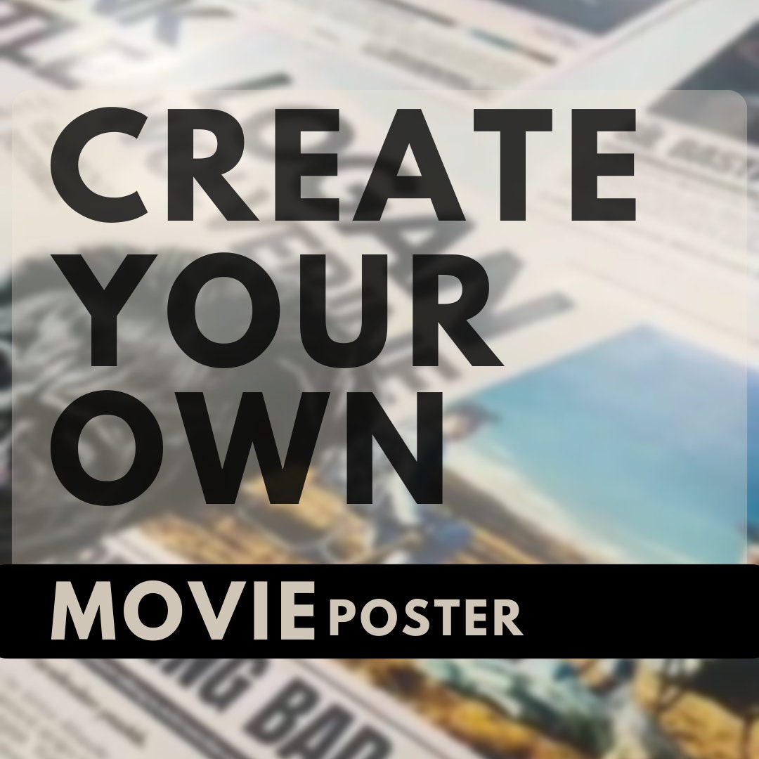 Create Your Own Movie / Series - Etsy