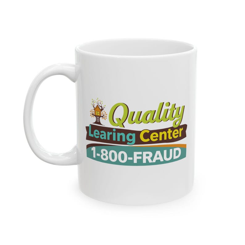 Quality Learing Center Satirical Mug | Bureaucratic Fraud Parody ...