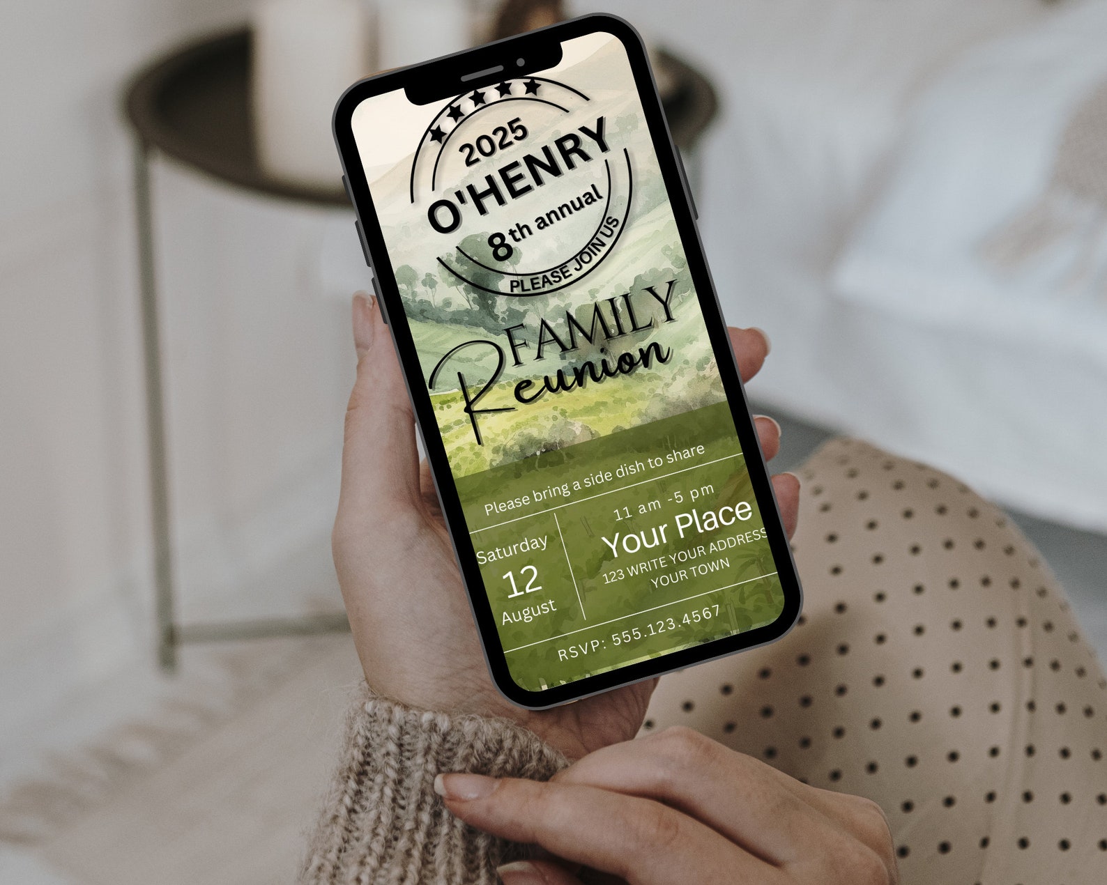 Family Reunion Invitation Editable, Family Gathering Invitation, Cousin ...