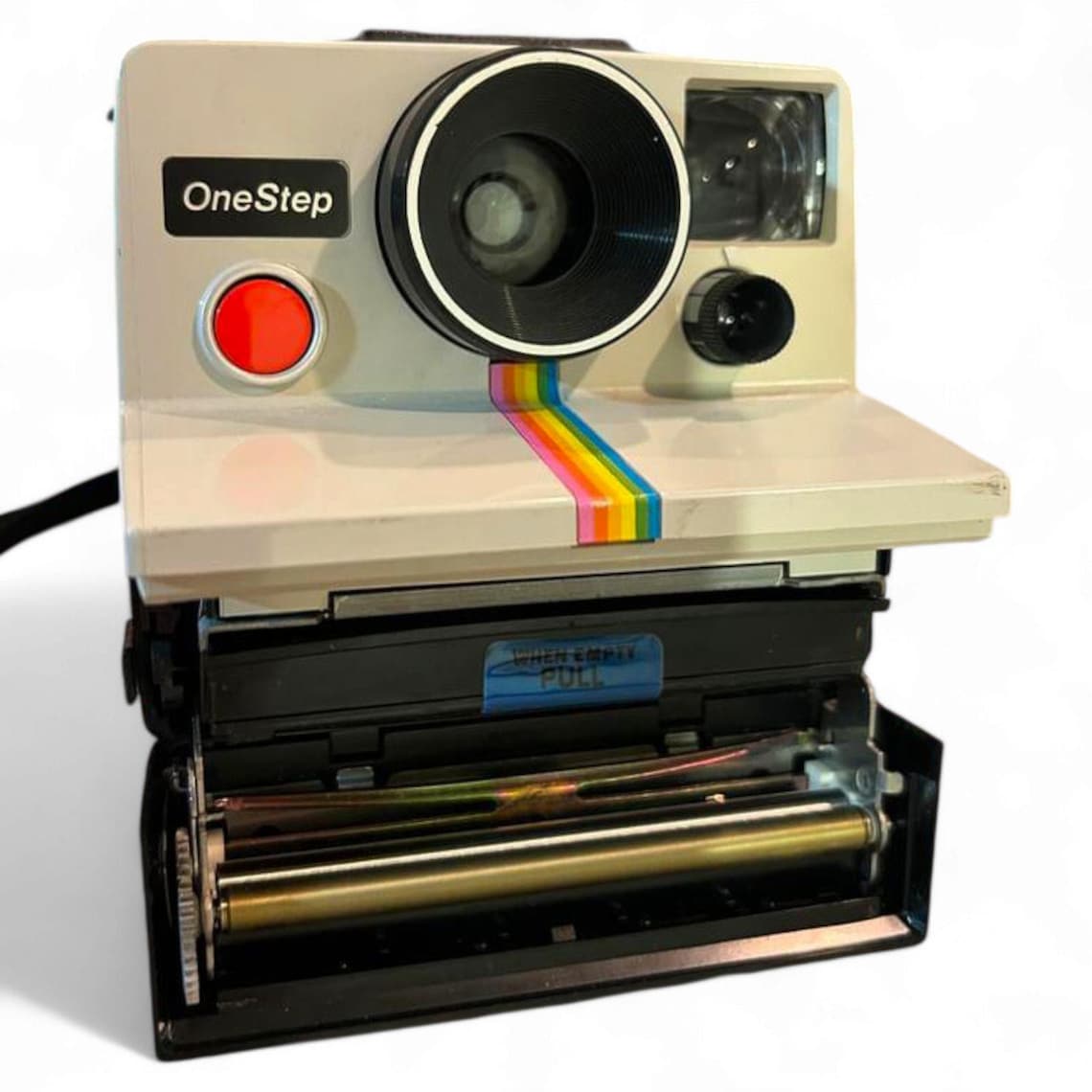 Vintage Polaroid One Step Land Camera SX-70 Rainbow Stripe BC Series ...