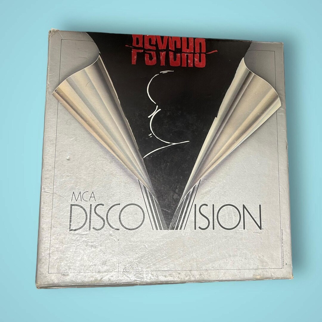 Alfred Hitchcock’s Psycho 1960s Classic Horror Laserdisc 1979 Black ...