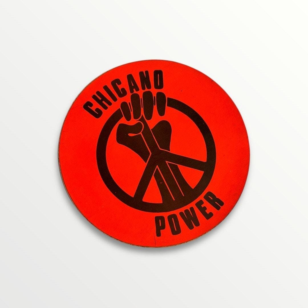 Vintage Chicano Power Bumper Sticker: 1970s Raza Movement Decal - Etsy