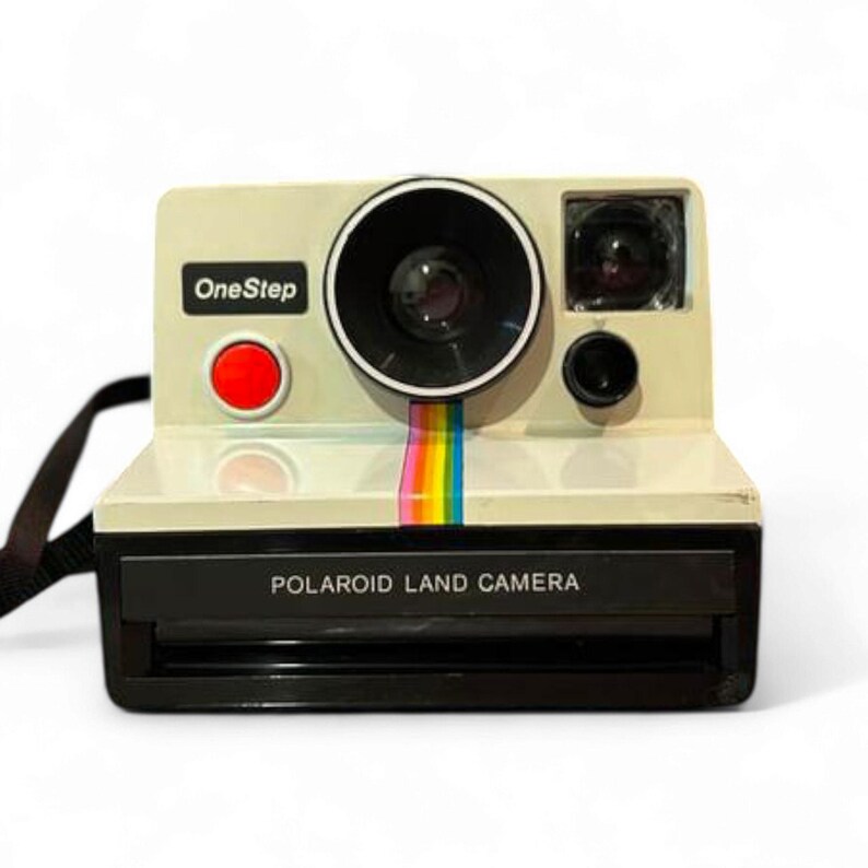 Vintage Polaroid One Step Land Camera SX-70 Rainbow Stripe BC Series ...