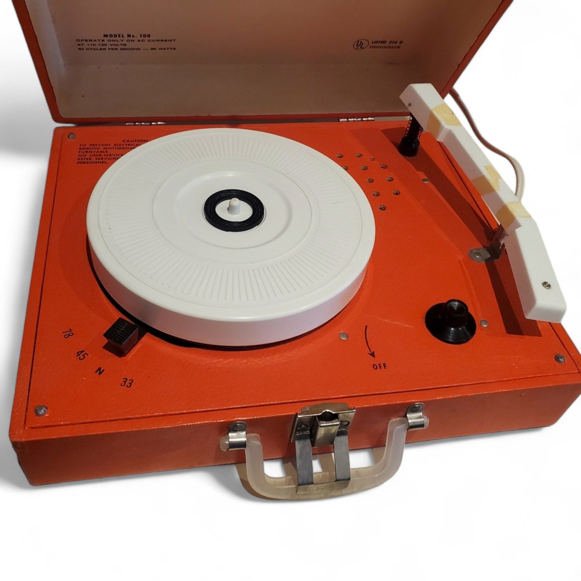 Vintage 1960s Imperial party Time Portable Turntable Vinyl Record ...