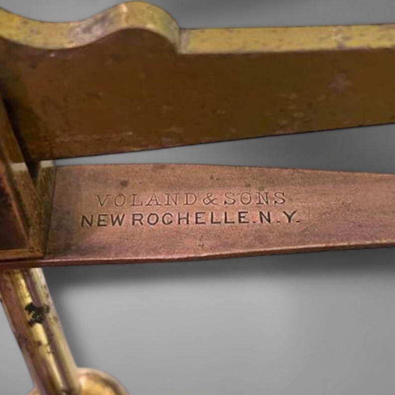 Vintage Voland & Sons Art Deco Brass/copper Balance Scale Scales of ...