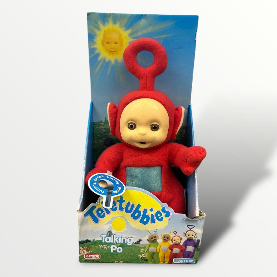 1998 Teletubbies Talking Po Doll New Old Stock Vintage 90s Playskool ...