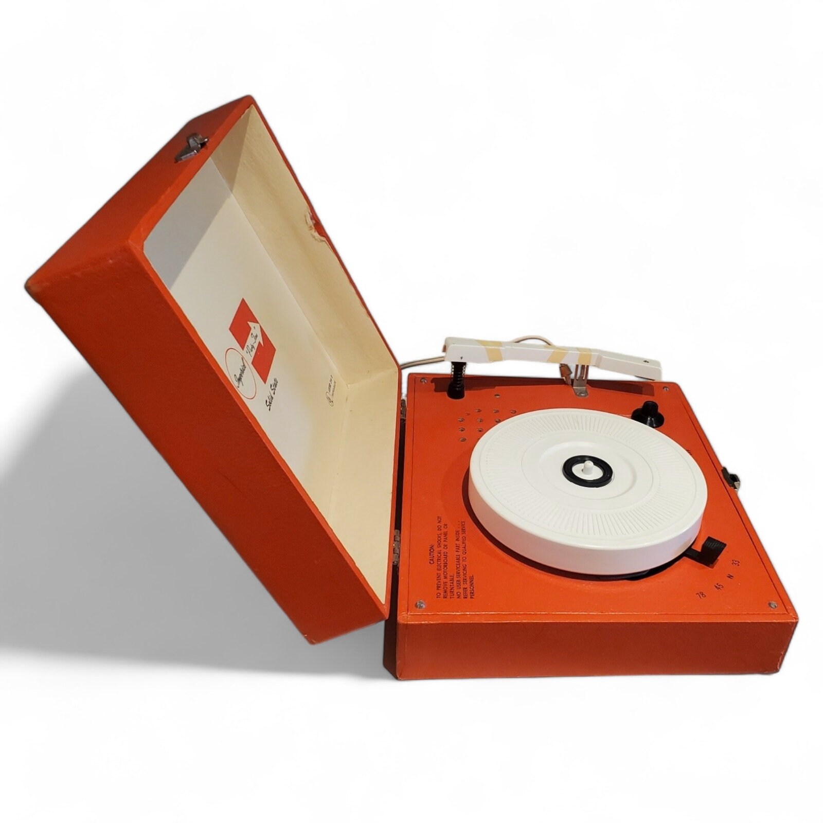 Vintage 1960s Imperial party Time Portable Turntable Vinyl Record ...