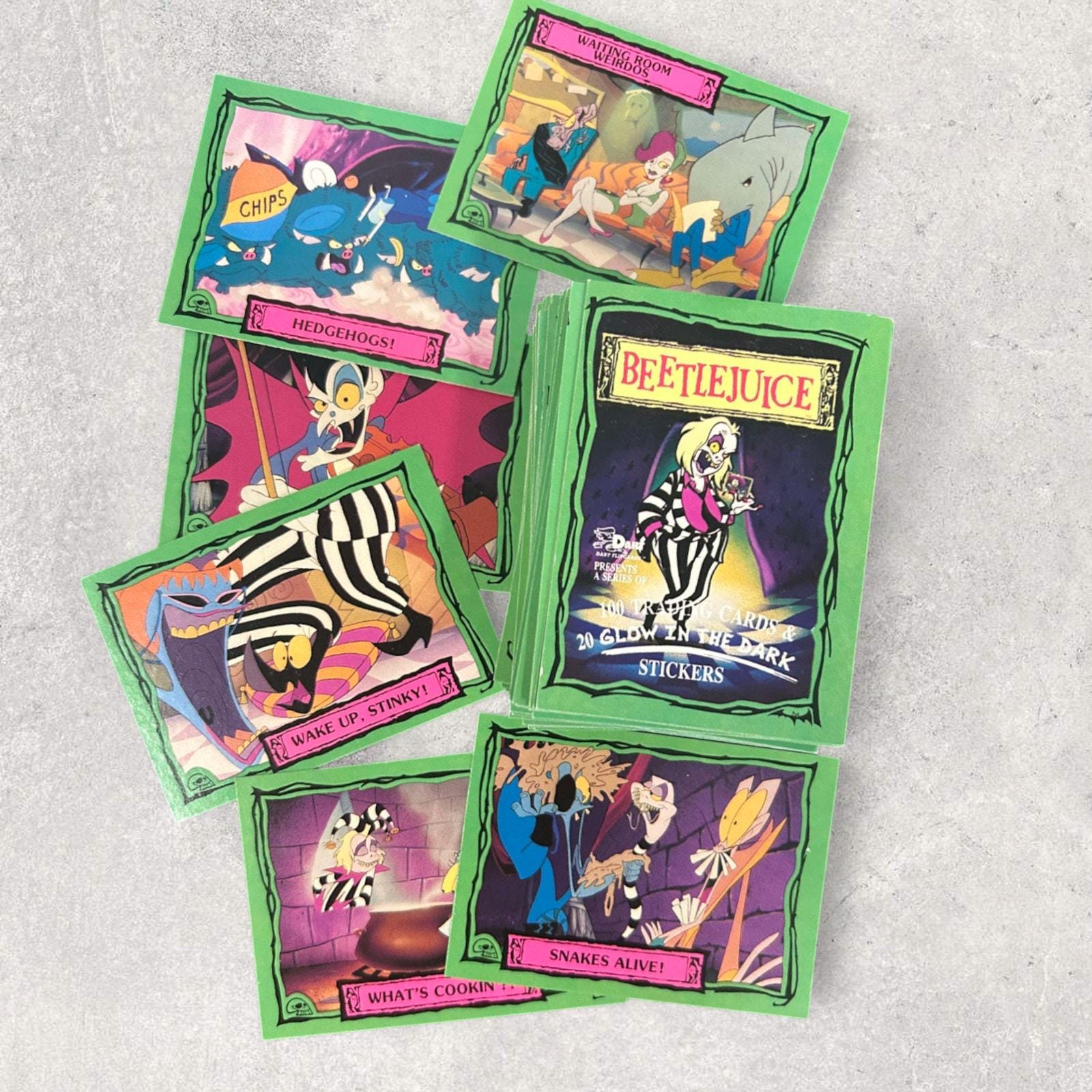 1990 Beetlejuice Animated Cartoon Series Full Set 100 Trading Cards ...