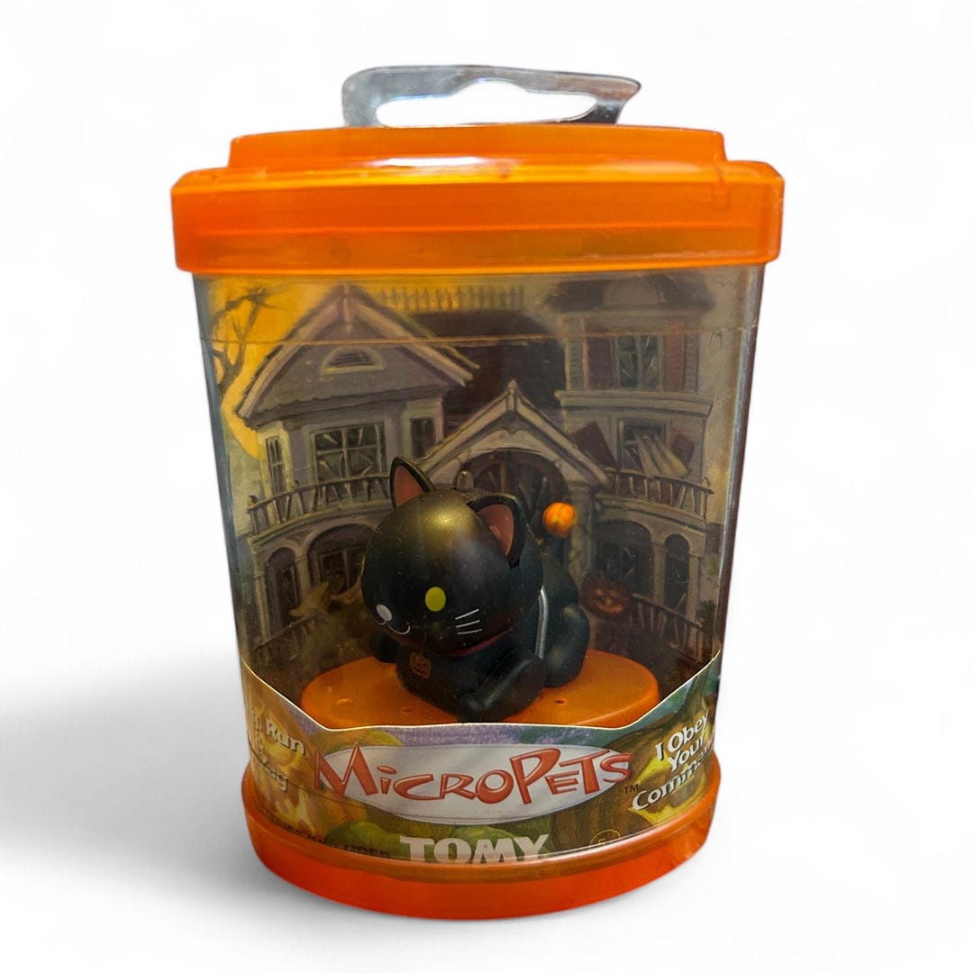 RARE Tomy Micropets Halloween Cat Limited Edition Interactive Toy 2003 ...