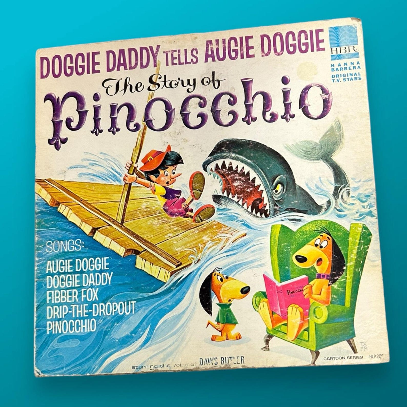 Doggie Daddy Tells Auggie Story of Pinnochio 1960s Vinyl Record Hanna ...