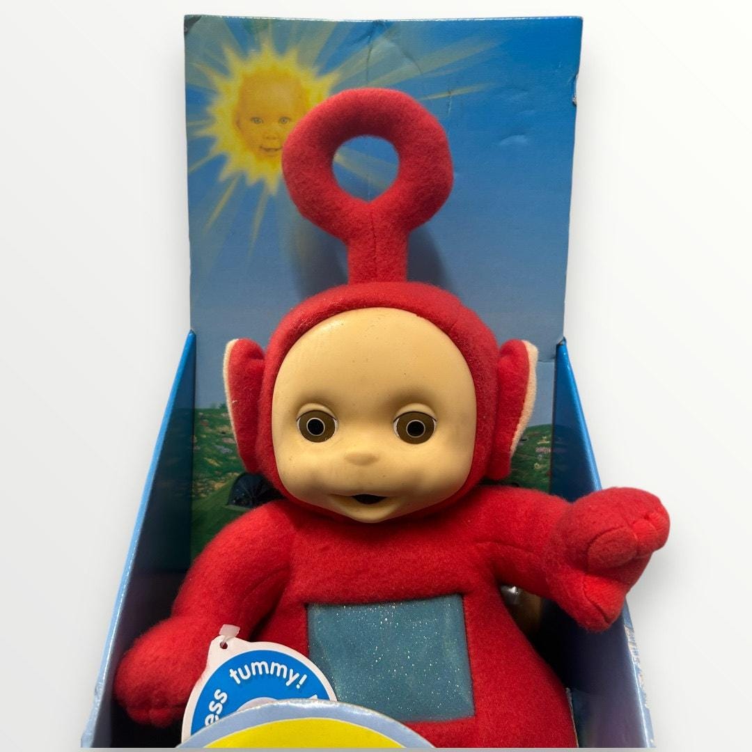 1998 Teletubbies Talking Po Doll New Old Stock Vintage 90s Playskool ...