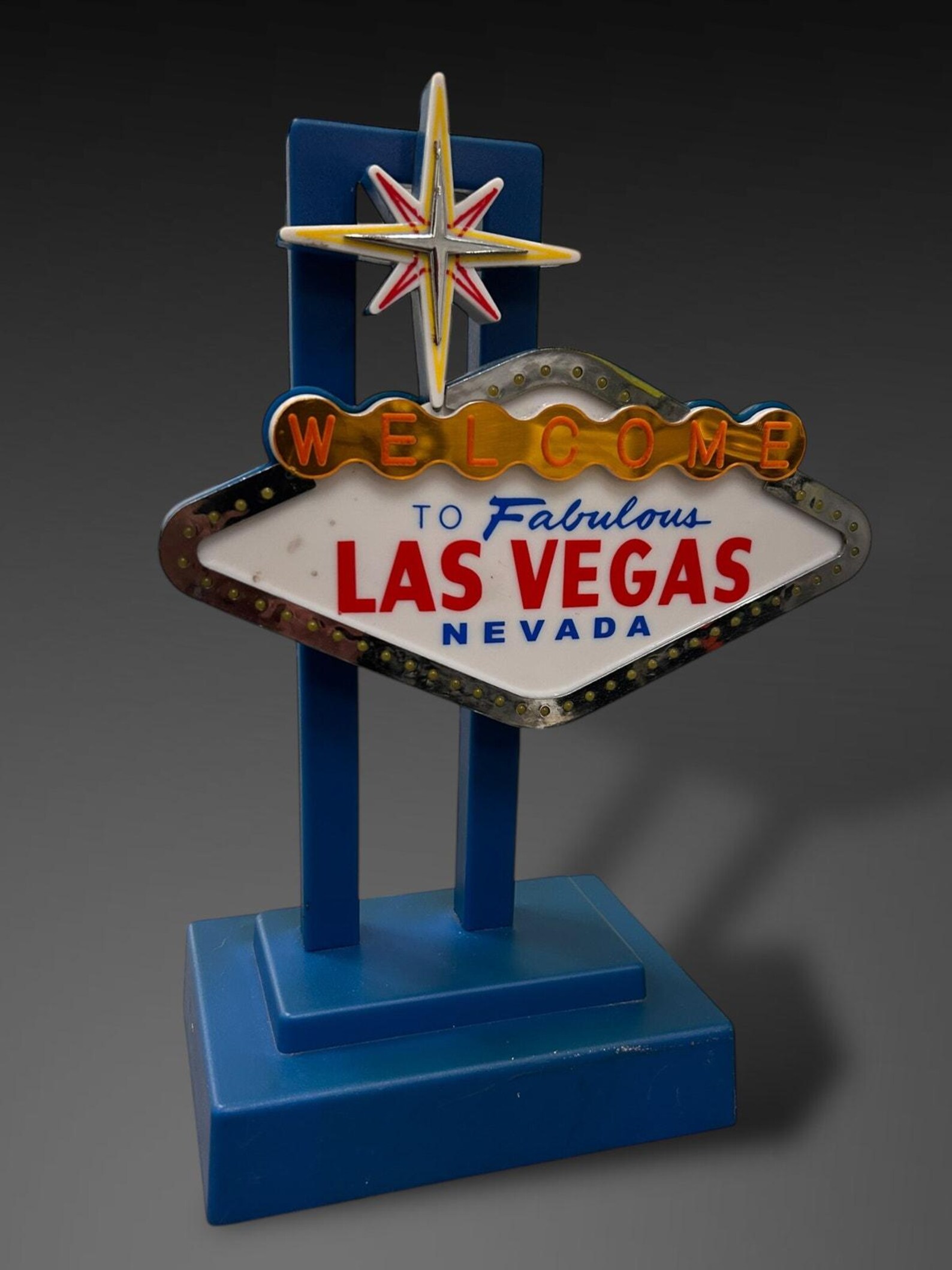 Miniature Light up Welcome to Fabulous Las Vegas Sign Vintage 1990s Fun ...