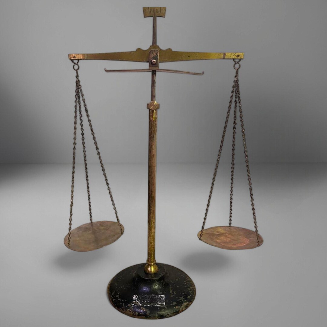 Vintage Voland & Sons Art Deco Brass/copper Balance Scale Scales of ...