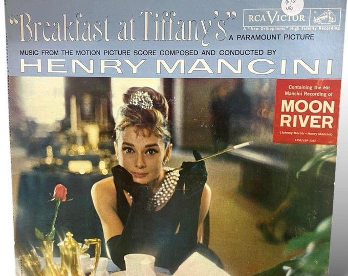 Breakfast at Tiffany’s Movie Soundtrack Vinyl Record- Audrey Hepburn ...