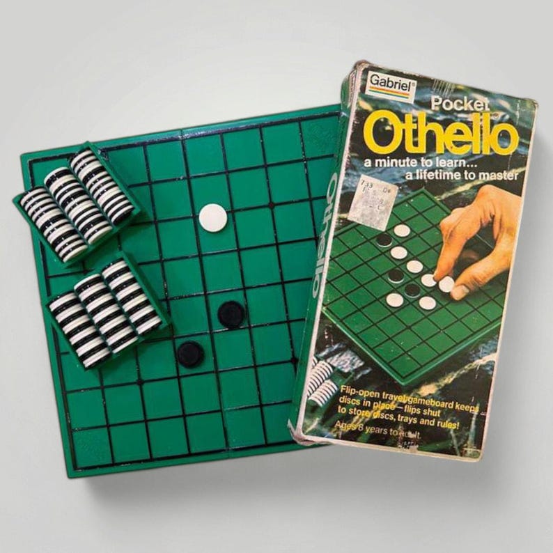 1977 Pocket Sized Othello Board Game-gabriel Complete & in Good ...