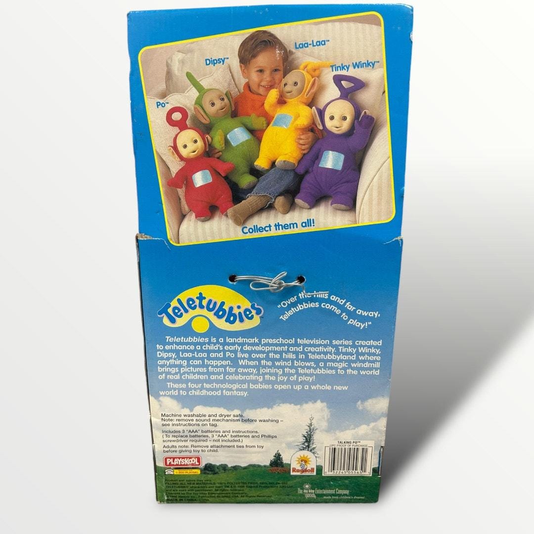 1998 Teletubbies Talking Po Doll New Old Stock Vintage 90s Playskool ...