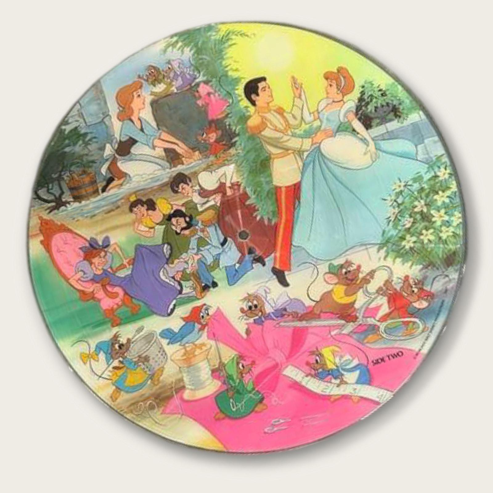 Rare Disney's Cinderella Movie Soundtrack Picture Disc Vinyl Record ...