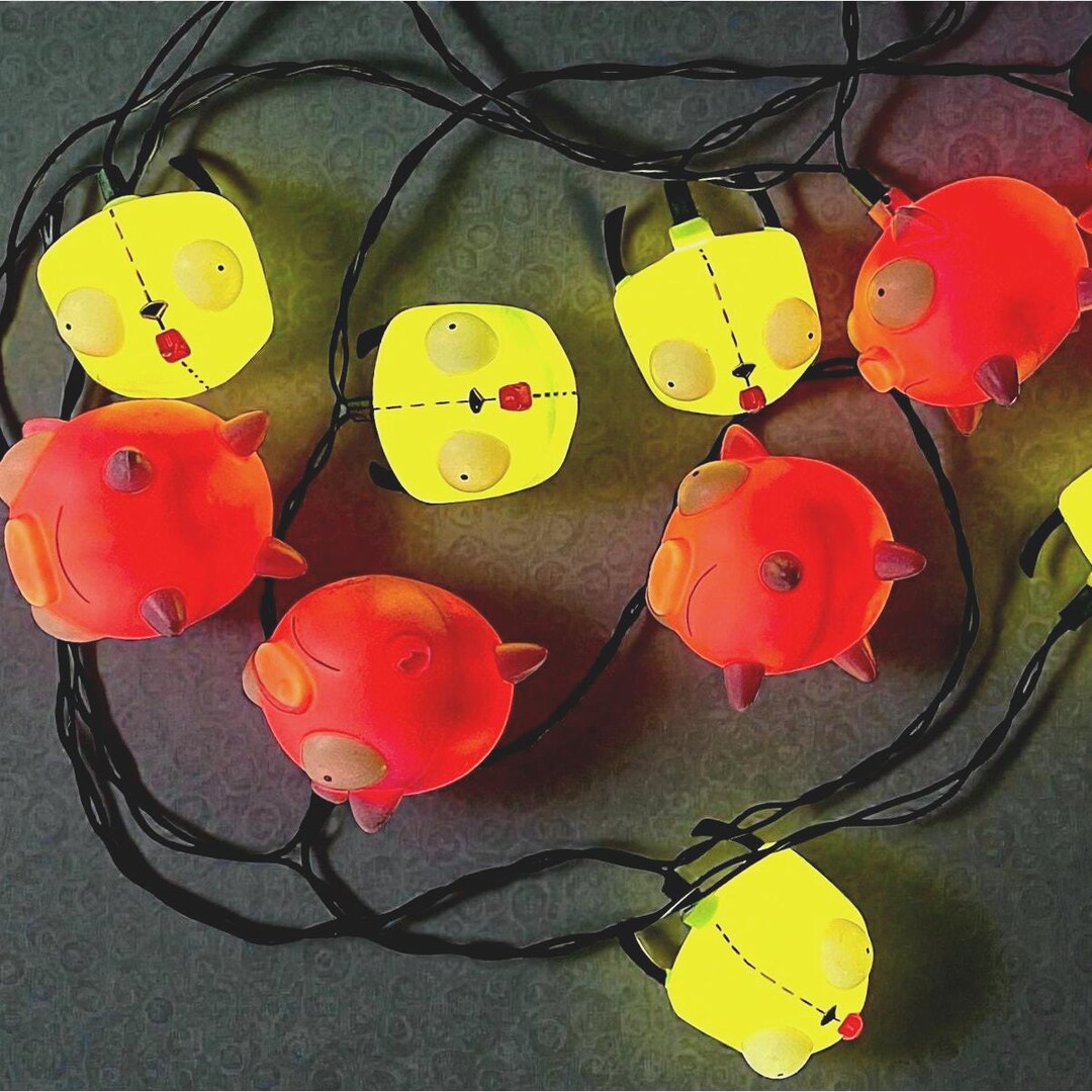 RARE Invader Zim-gir and Pig String Lights by Kurt Adler-y2k ...