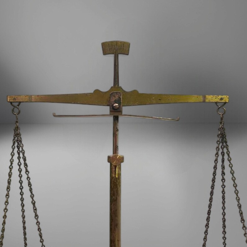 Vintage Voland & Sons Art Deco Brass/copper Balance Scale Scales of ...