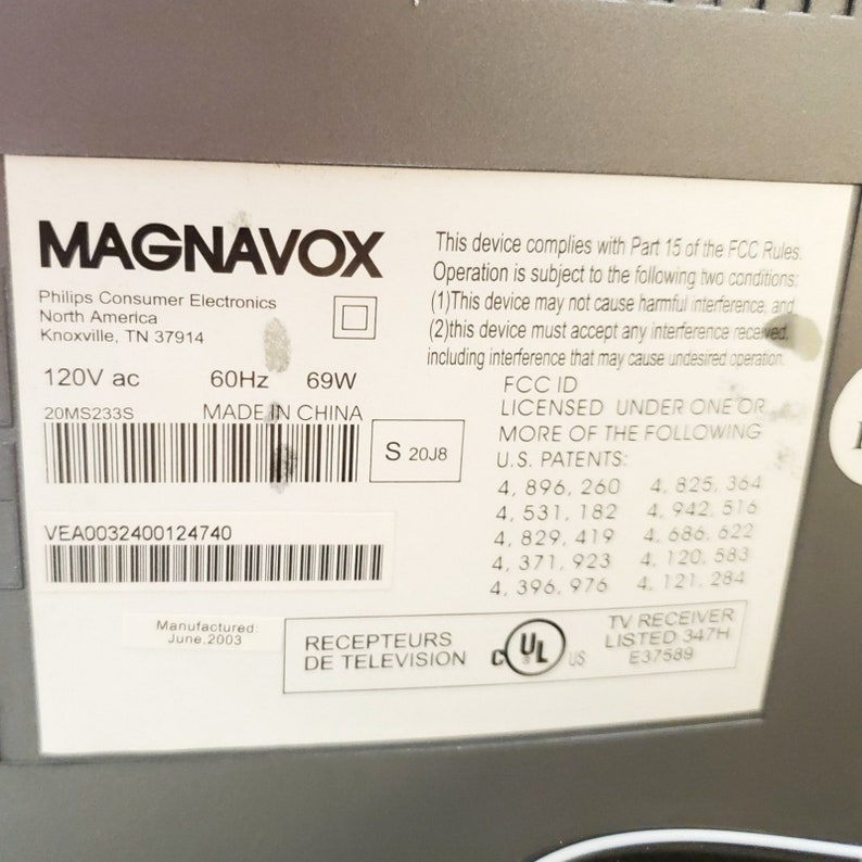 Vintage Magnavox 20 Inch CRT Retro Gaming TV Tested & Working Condition ...