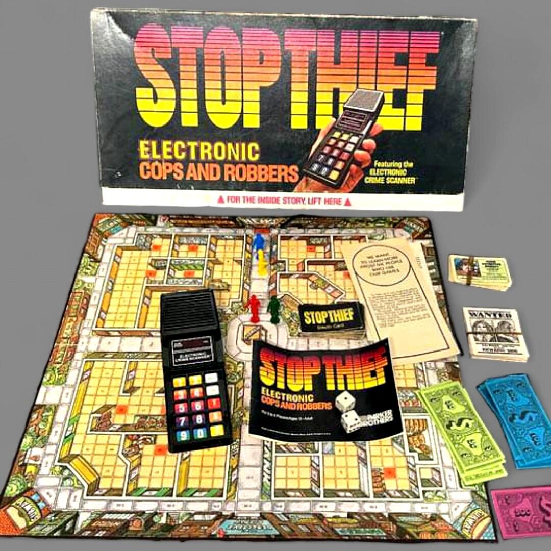 1970s Stop Thief Electronic Cops & Robbers Board Game Parker Bros ...