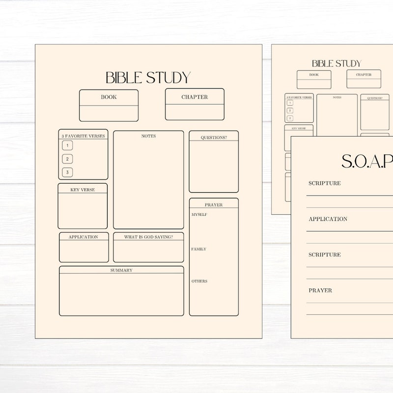 Soaps Bible Study Method - Etsy