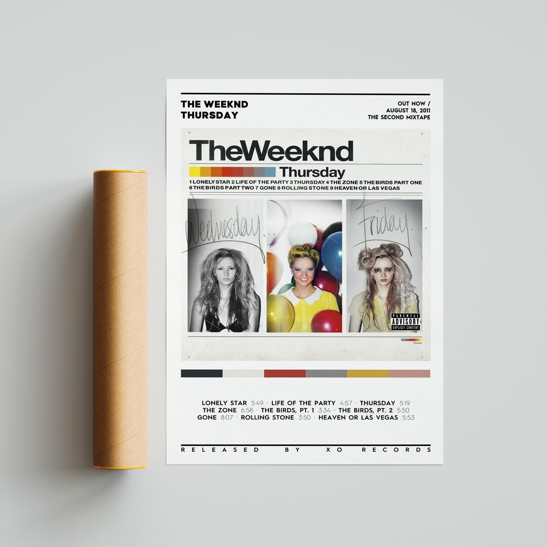 The Weeknd Thursday Album Poster / Album Cover Poster / Room - Etsy