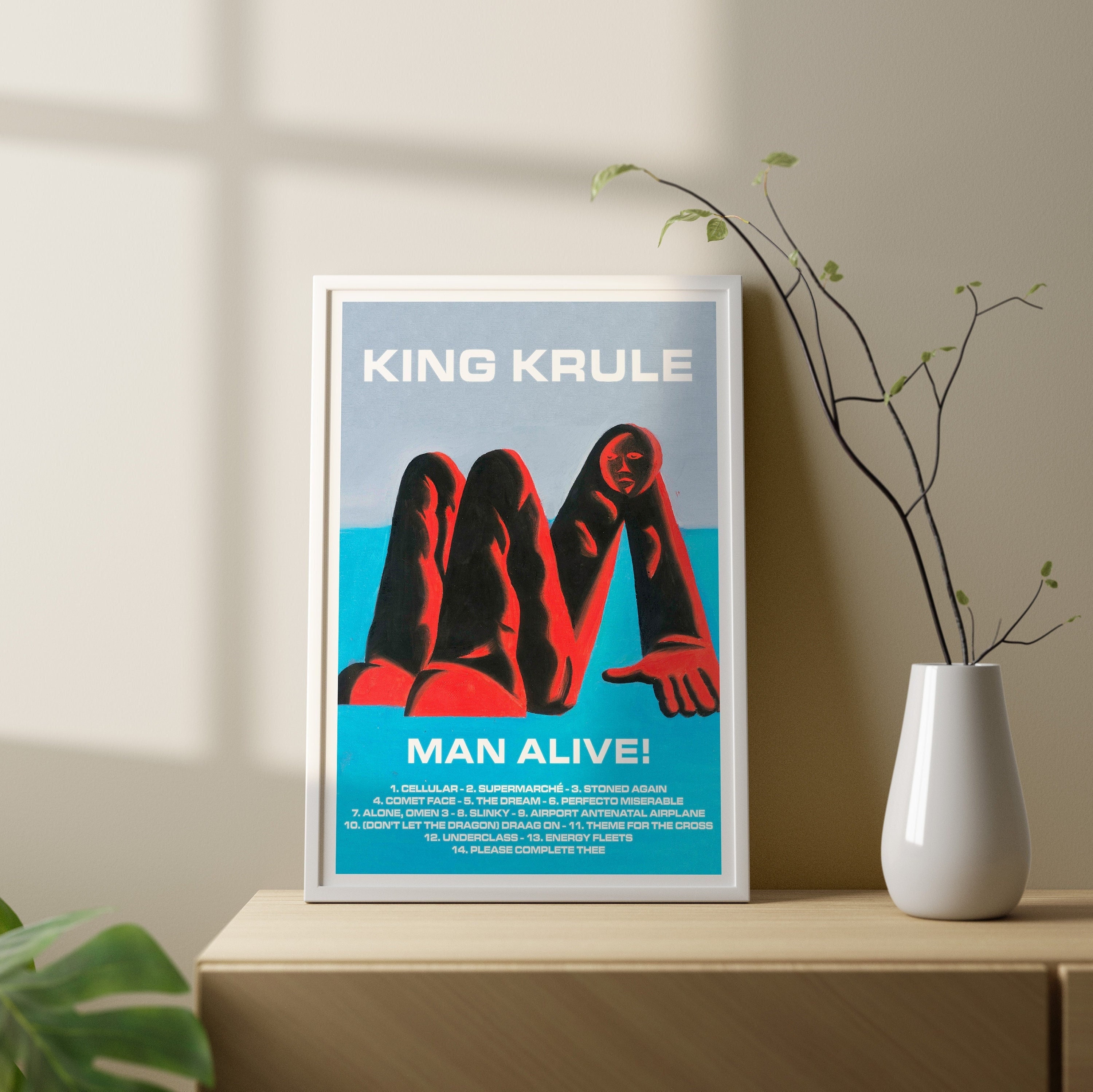 King Krule - Man Alive! Album Poster Designed & Sold By Vonny Charcoal