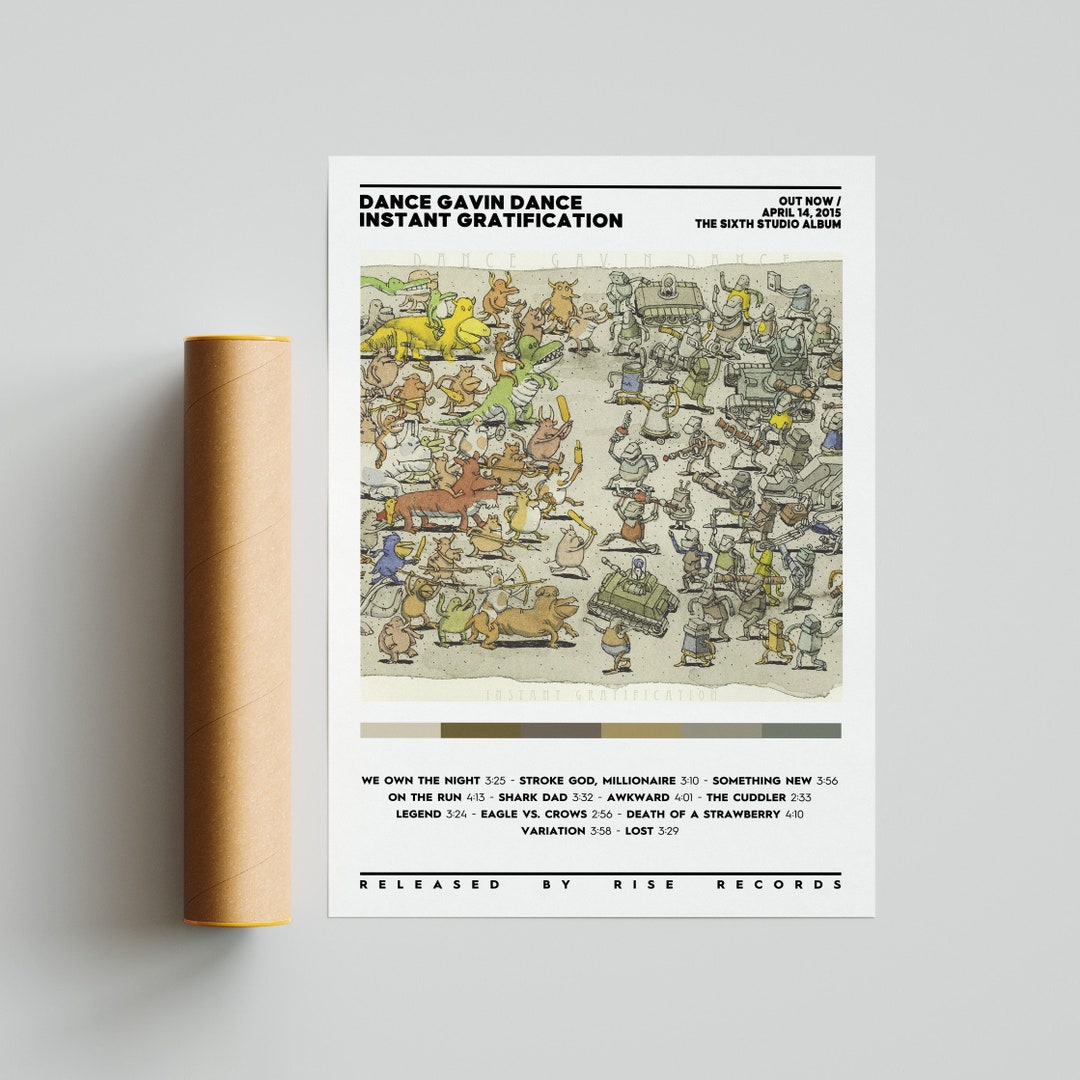 Dance Gavin Dance Instant Gratification Album Poster / Album - Etsy