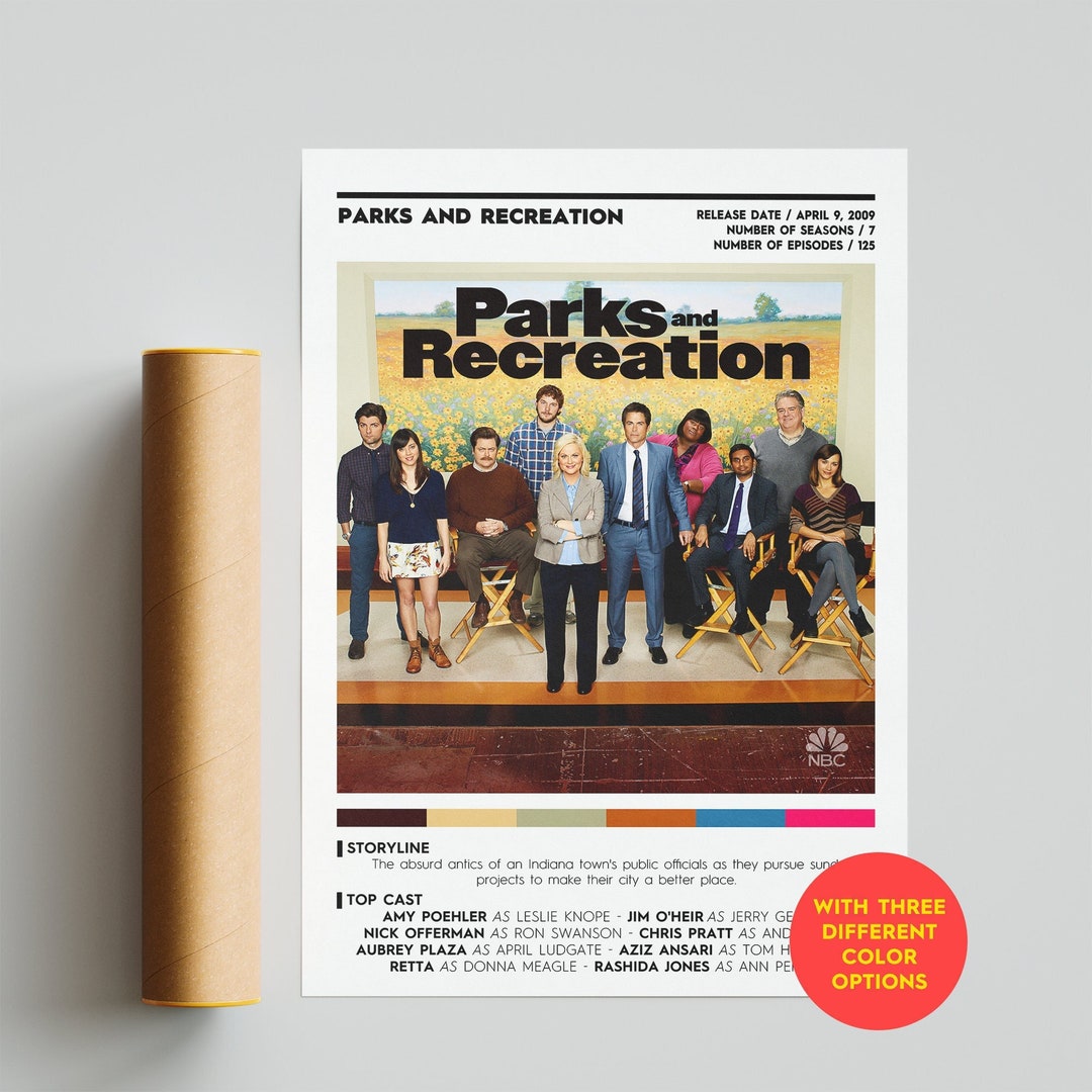 Parks and Recreation / 3 Colors 1 Price / TV Show Poster - Etsy