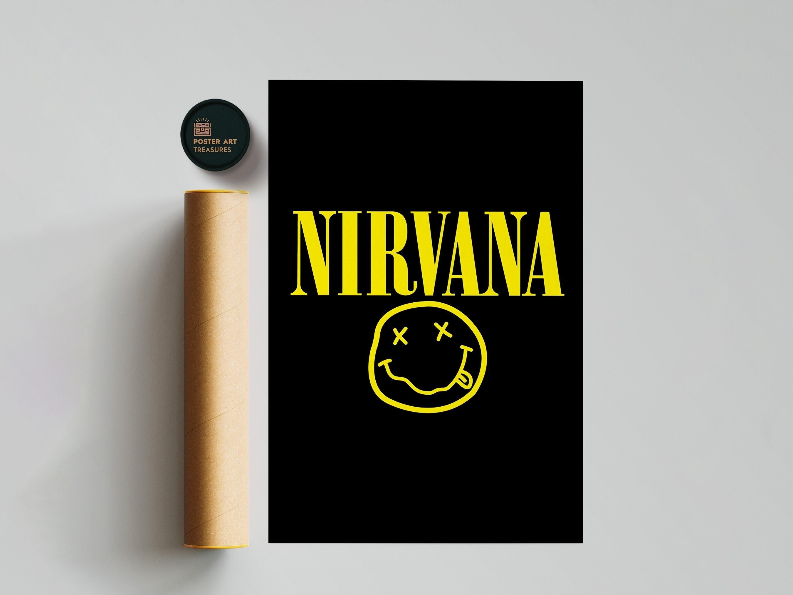 Nirvana Smiley Poster