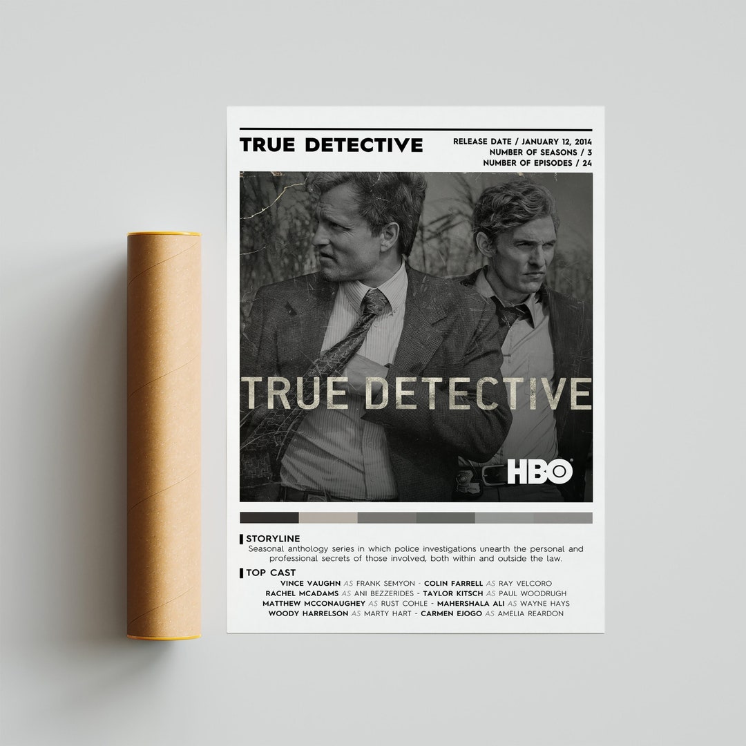 True Detective TV Show Poster / 3 Colors 1 Price / TV Shows - Etsy