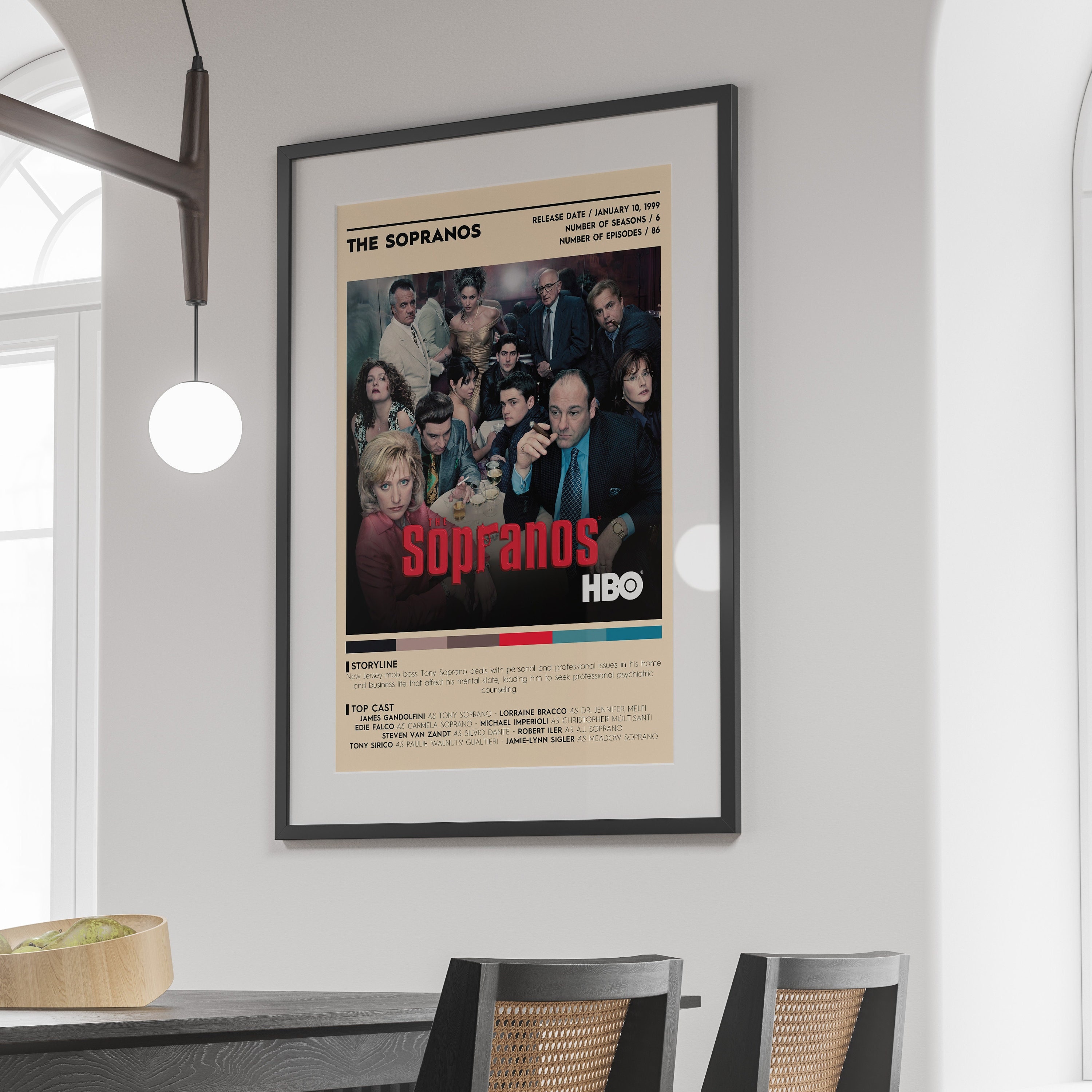 The Sopranos TV Show Poster / 3 Colors 1 Price / TV Shows Poster / The ...