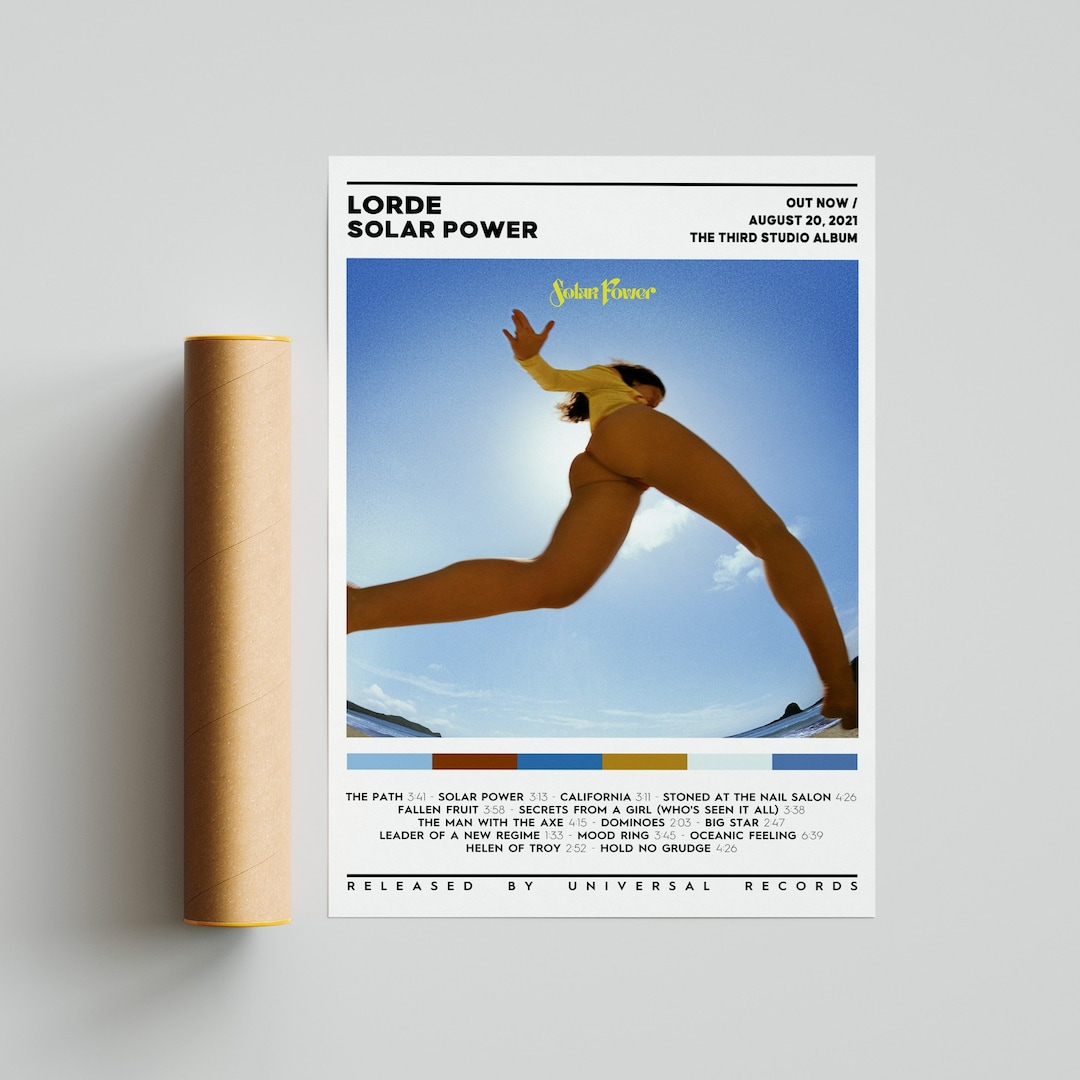 Lorde Solar Power Album Cover Poster 3 Farben 1 Preis - Etsy.de