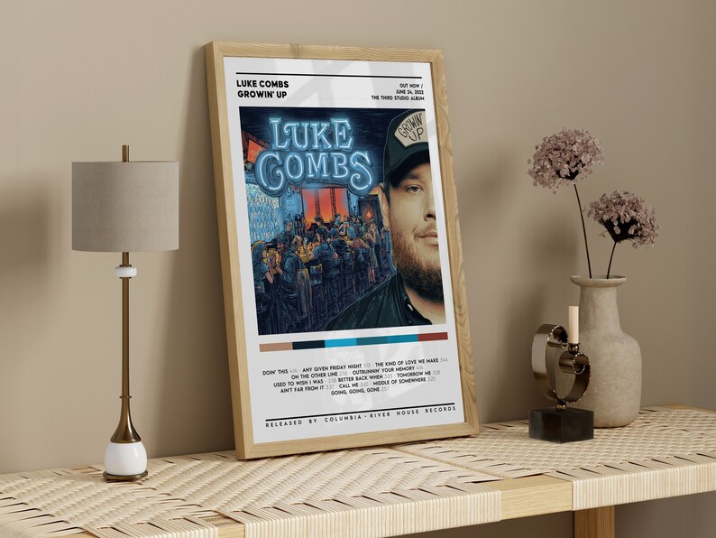 Luke Combs Growin Up Album Poster Album Cover Poster Etsy De