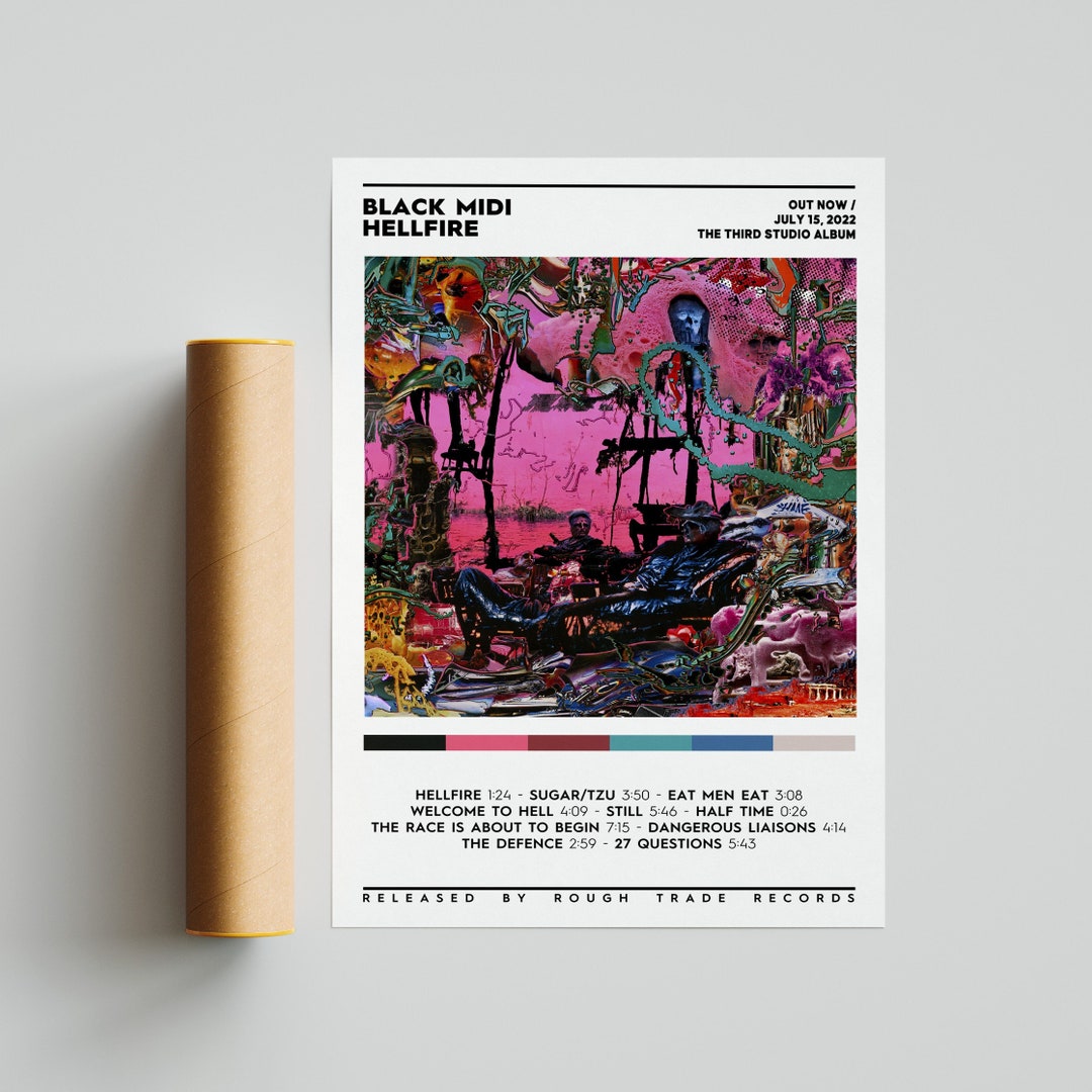 Black Midi Hellfire Album Poster / Album Cover Poster / Room - Etsy