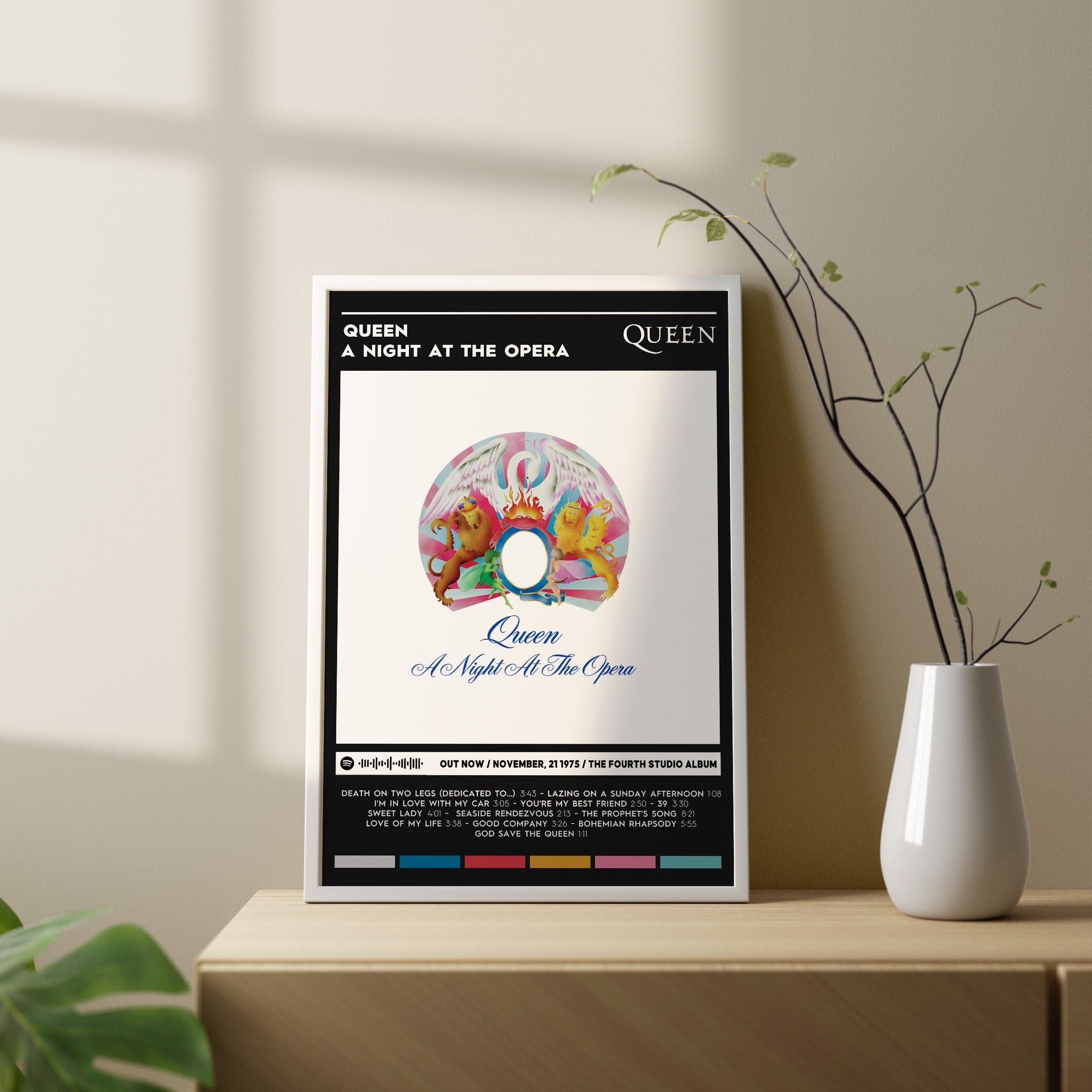 The Queen - A Night at the Opera | Album Cover Poster sold by Drowsy ...