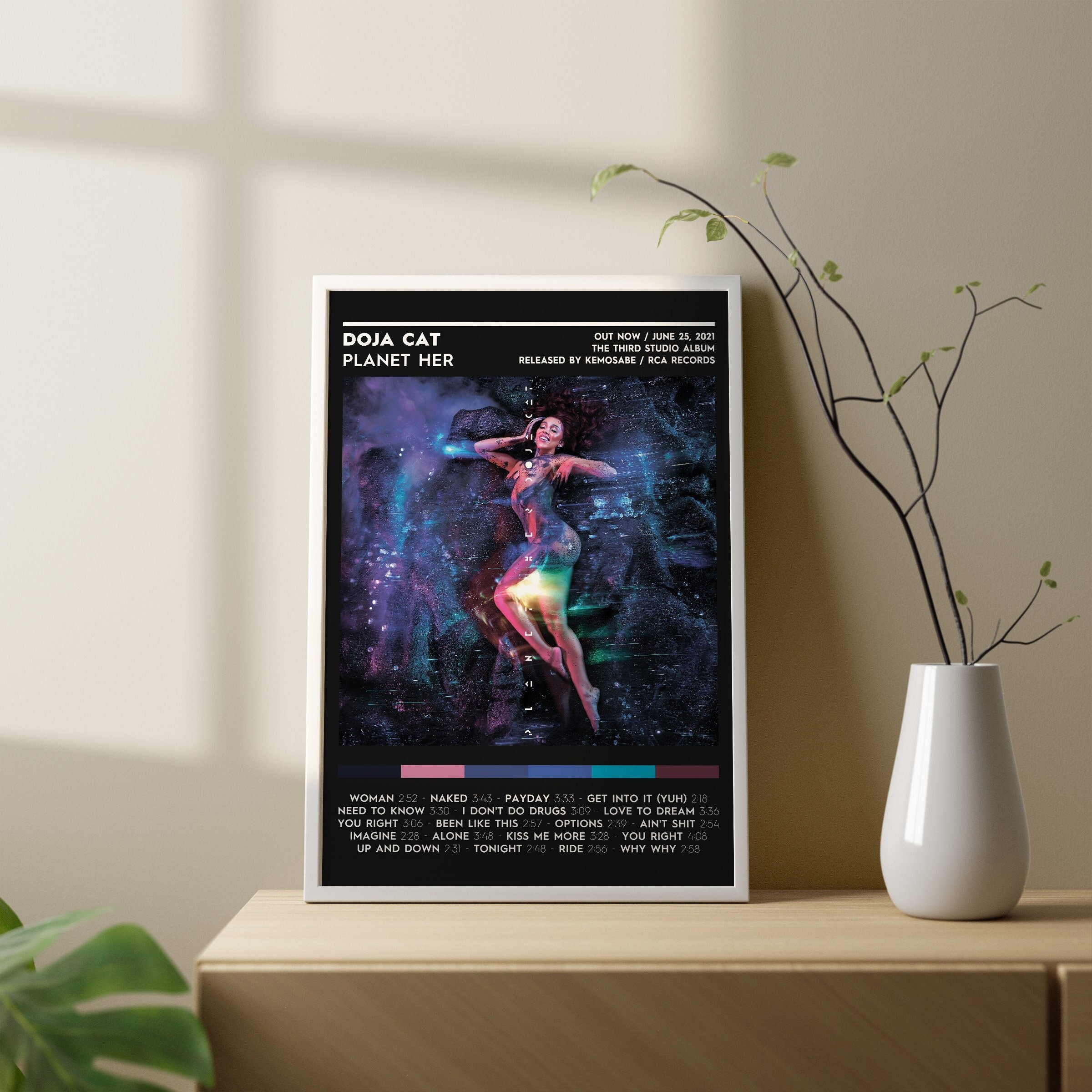 Doja Cat Planet Her Album Poster, Album Cover Poster, Doja Cat Album ...