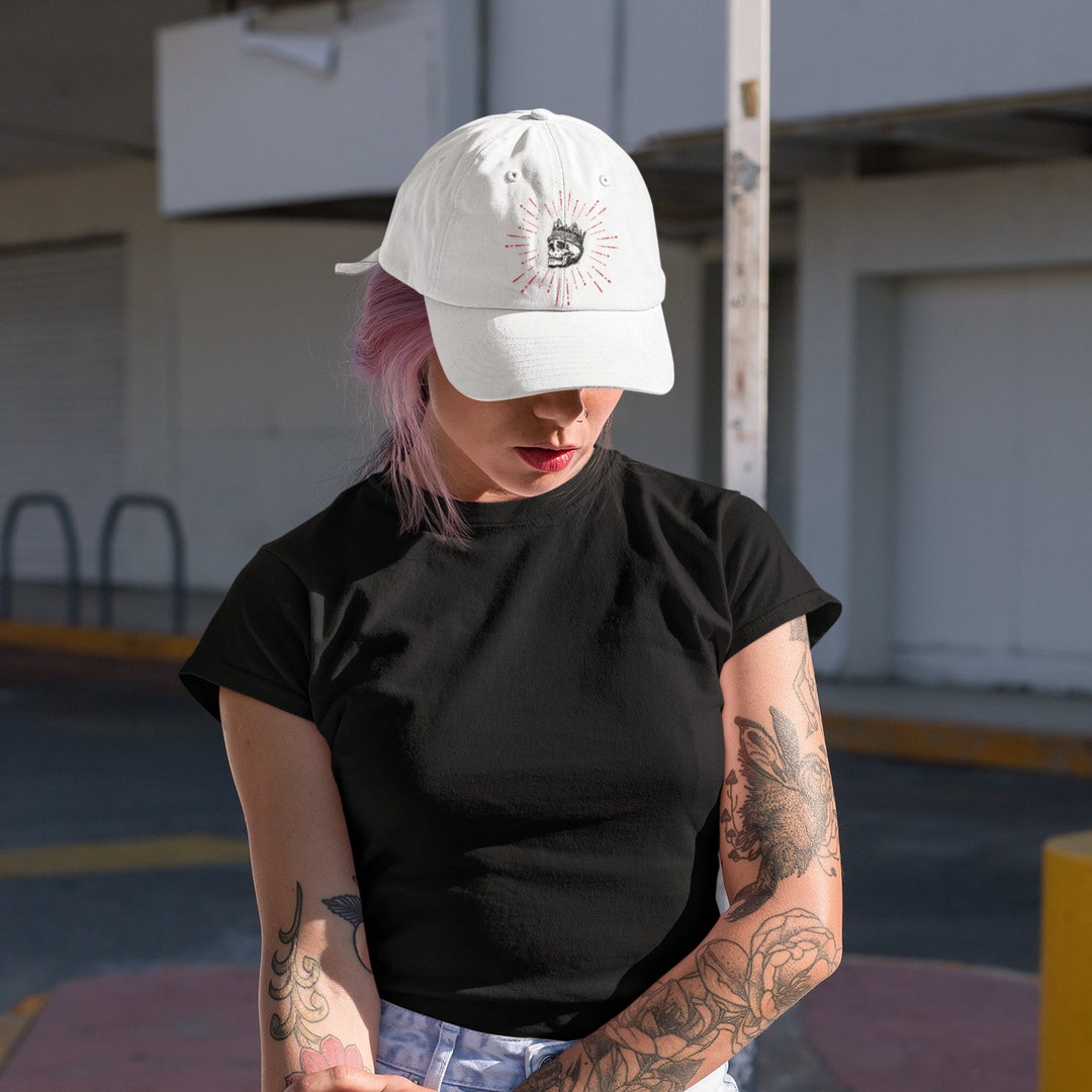 Skull King Crown Cap Gothic Skeleton Hat Unique - Etsy