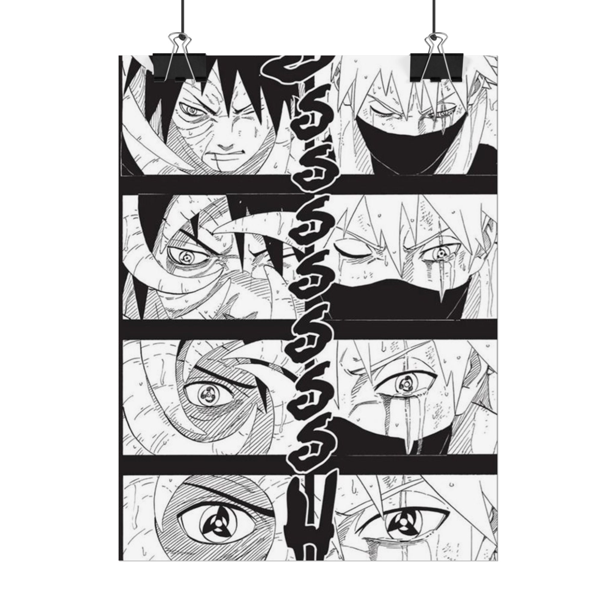 Obito/kakashi Obtain MS Manga Panel Poster Room Art Wall Art - Etsy