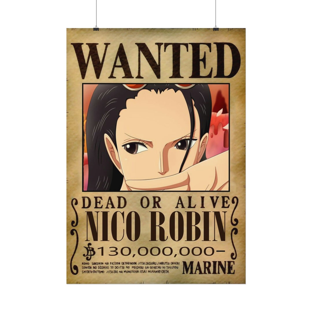 Nico Robin - One Piece Bounty Posters - Room Art - Wall Art - Etsy