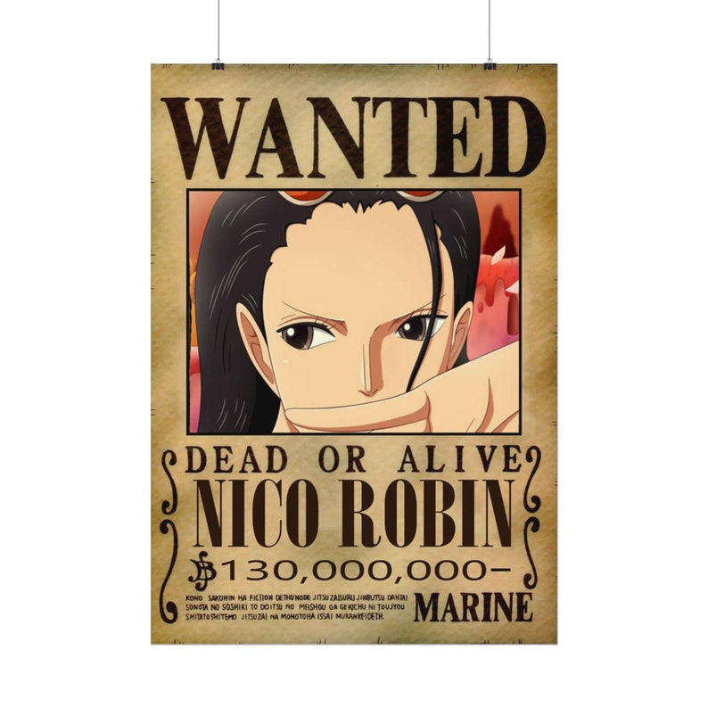 Nico Robin - One Piece Bounty Posters - Room Art - Wall Art - Etsy ...