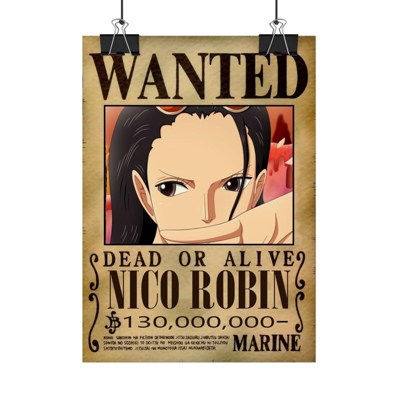 Nico Robin - One Piece Bounty Posters - Room Art - Wall Art - Etsy ...