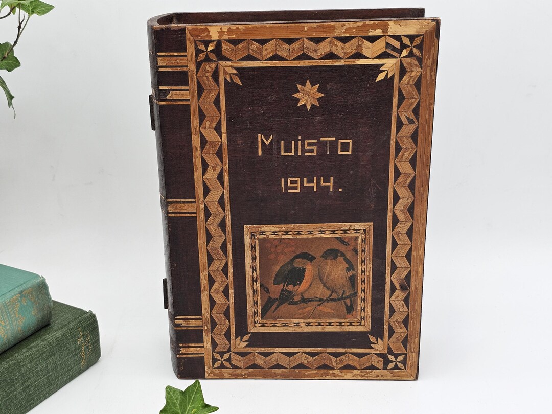 Vintage 1944 Hand-crafted Wood Memory muisto Box Finland World War 2 - Etsy