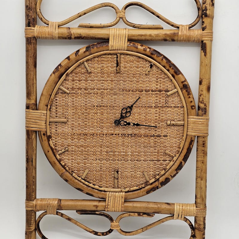 Bamboo Clock - Etsy